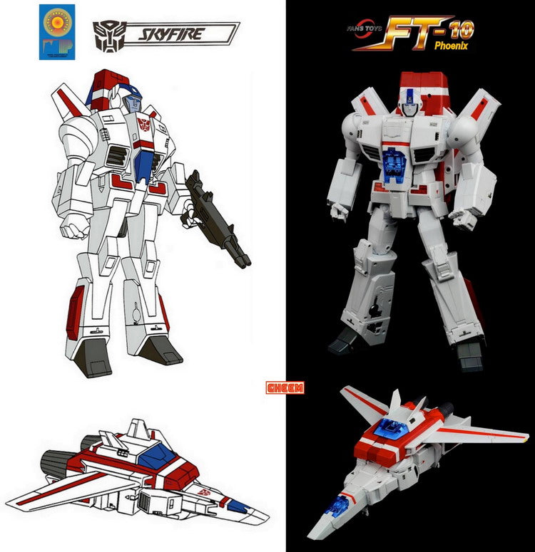 Transformable AUTOBOTS Fanstoys Ft10 Phoenix Ft-10 Skyfire Action Figu ...